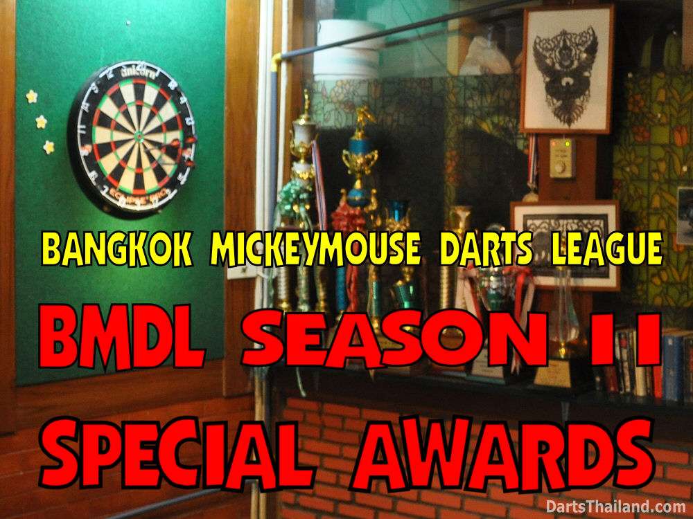 BMDL Bangkok Mickey Mouse Dart League Season 2 Awards – DartsThailand