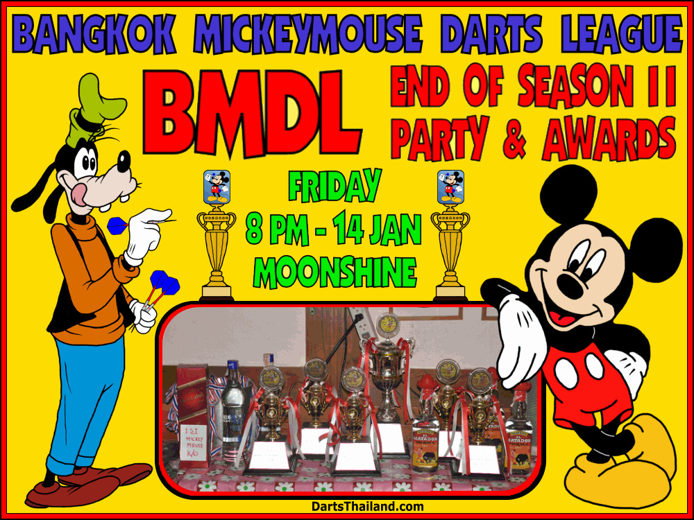 BKK Mickey Mouse Darts League by Johnny – DartsThailand