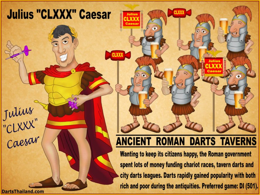 Darts History “CLXXX Caesar” by Prof MaoLaow – DartsThailand