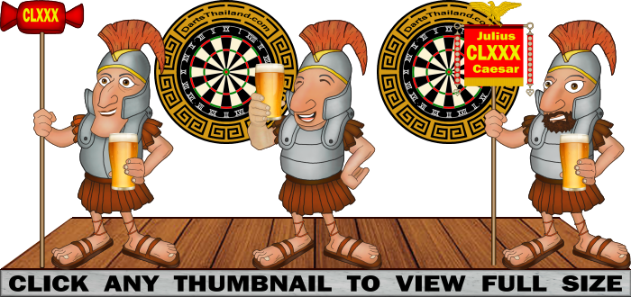 Darts History “CLXXX Caesar” by Prof MaoLaow – DartsThailand